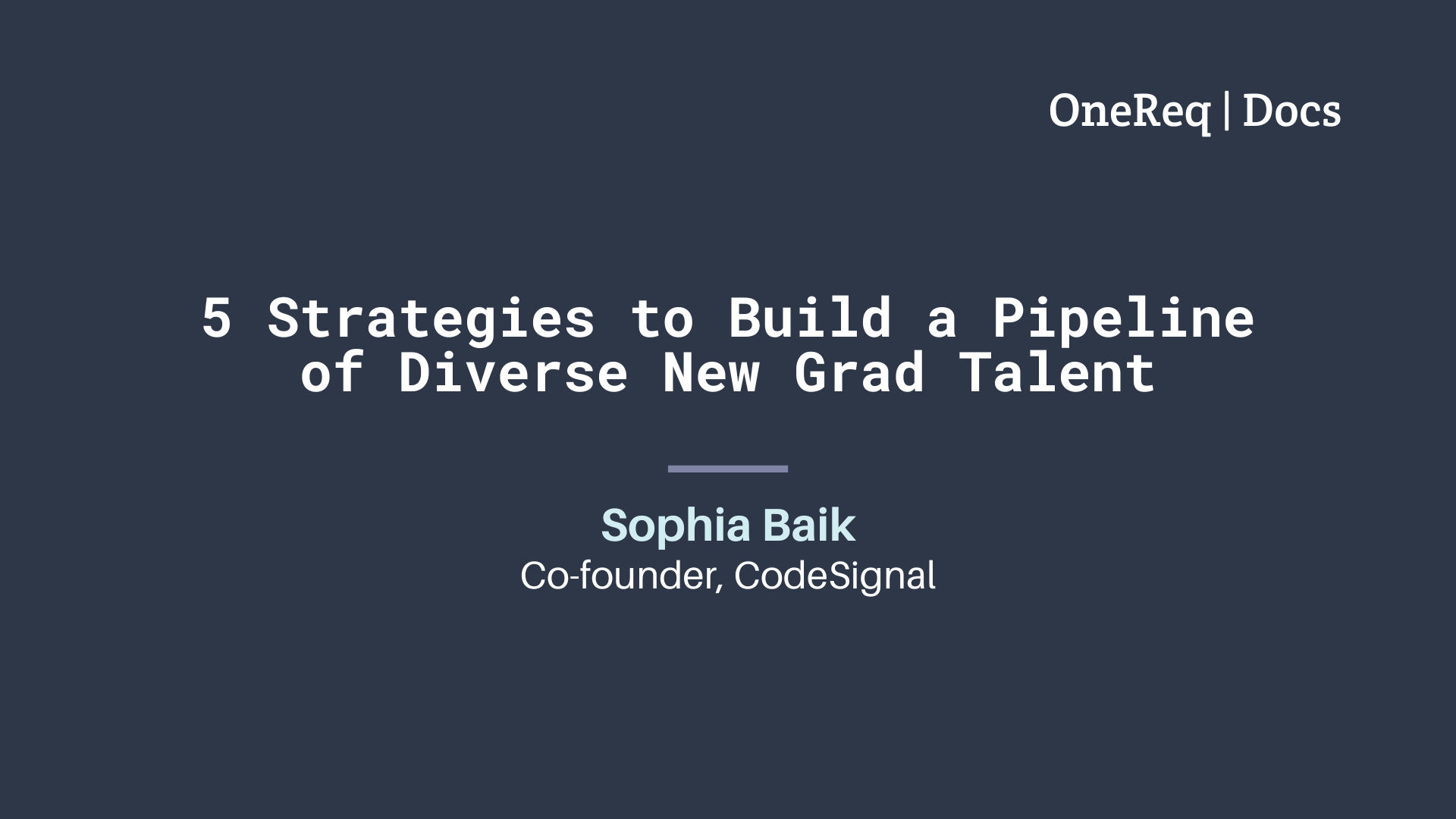 5 strategies to Build a Pipeline of Diverse New Grad Talent - URx ...